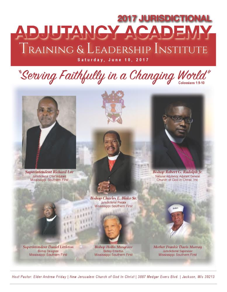 Mississippi First Adjutancy Training - COGIC Adjutancy