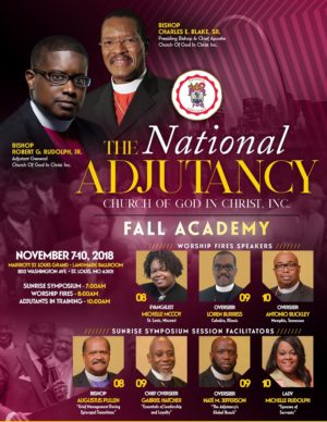 Fall 2018 Adjutancy Academy - COGIC Adjutancy
