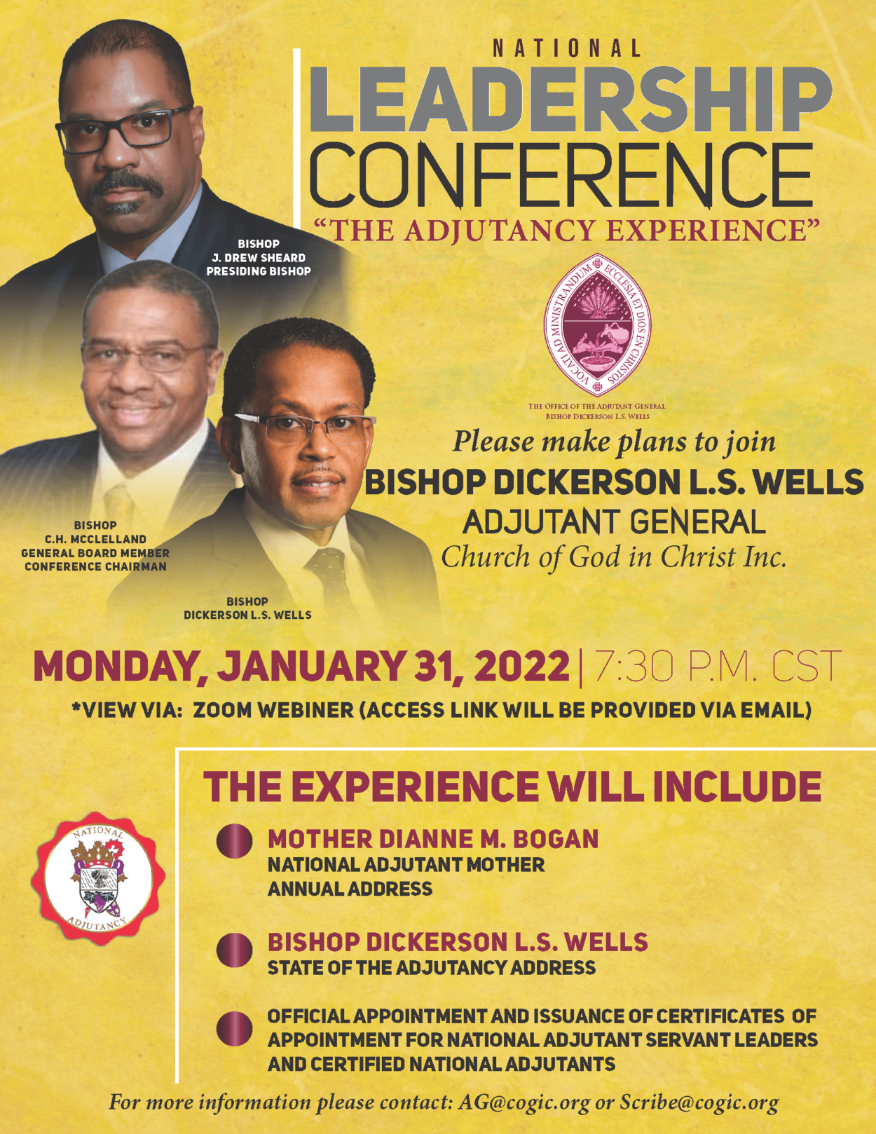National Adjutancy – COGIC Adjutancy