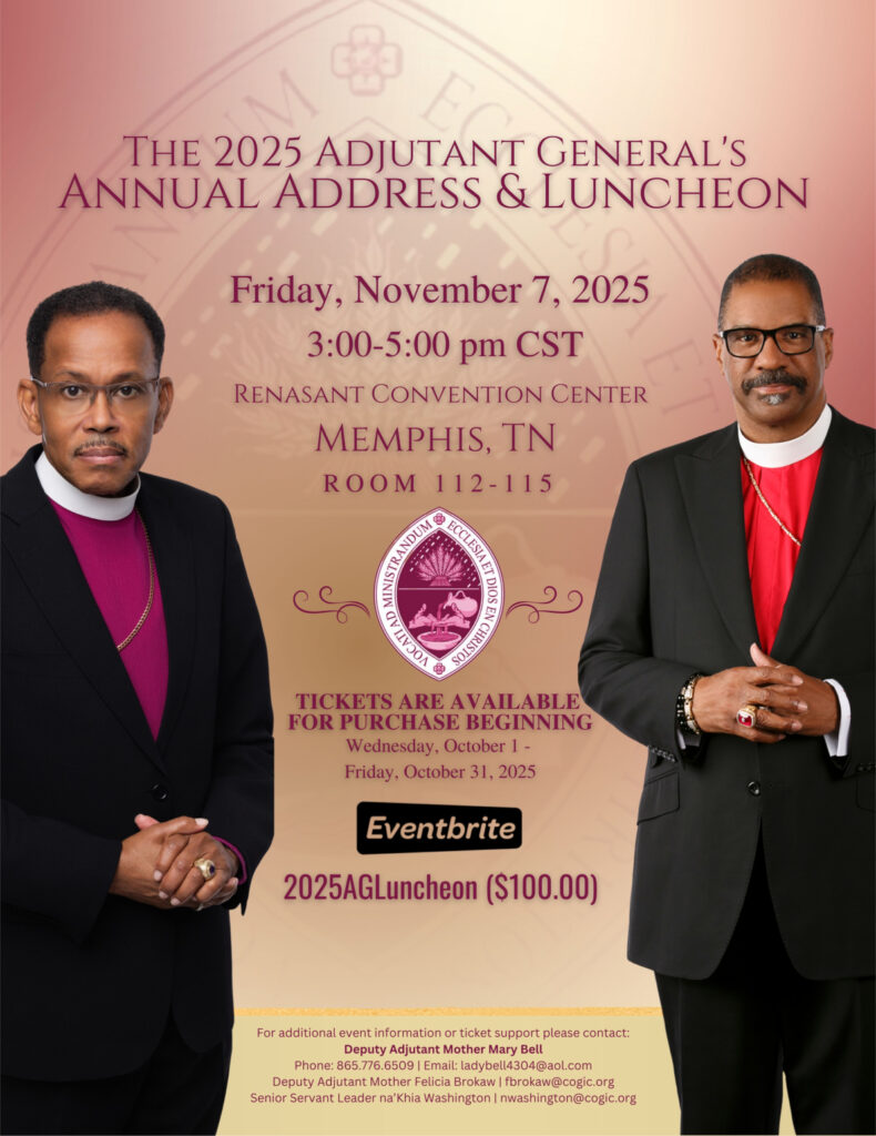 The Adjutant General - 117th Holy Convocation