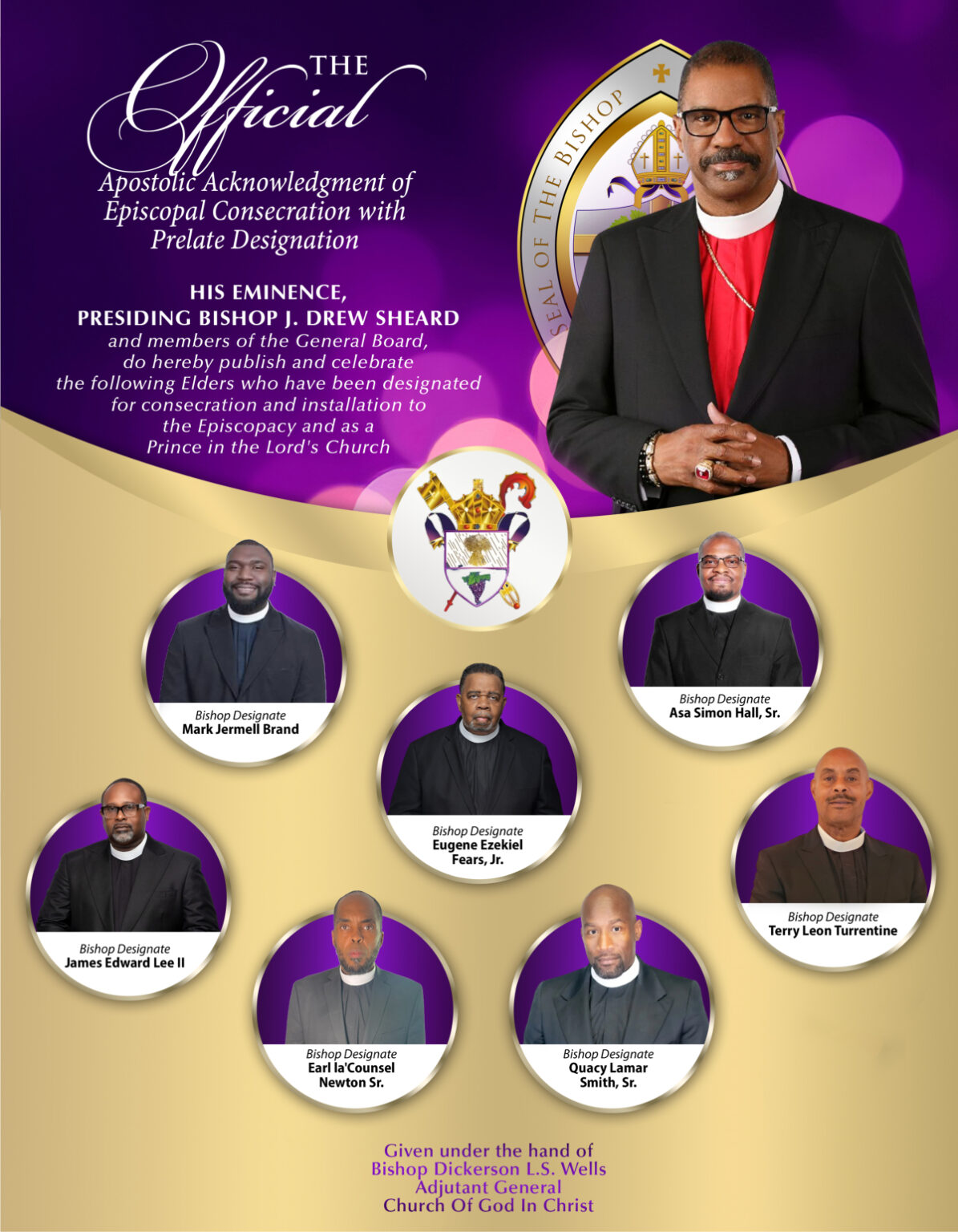 The Adjutant General - 117th Holy Convocation