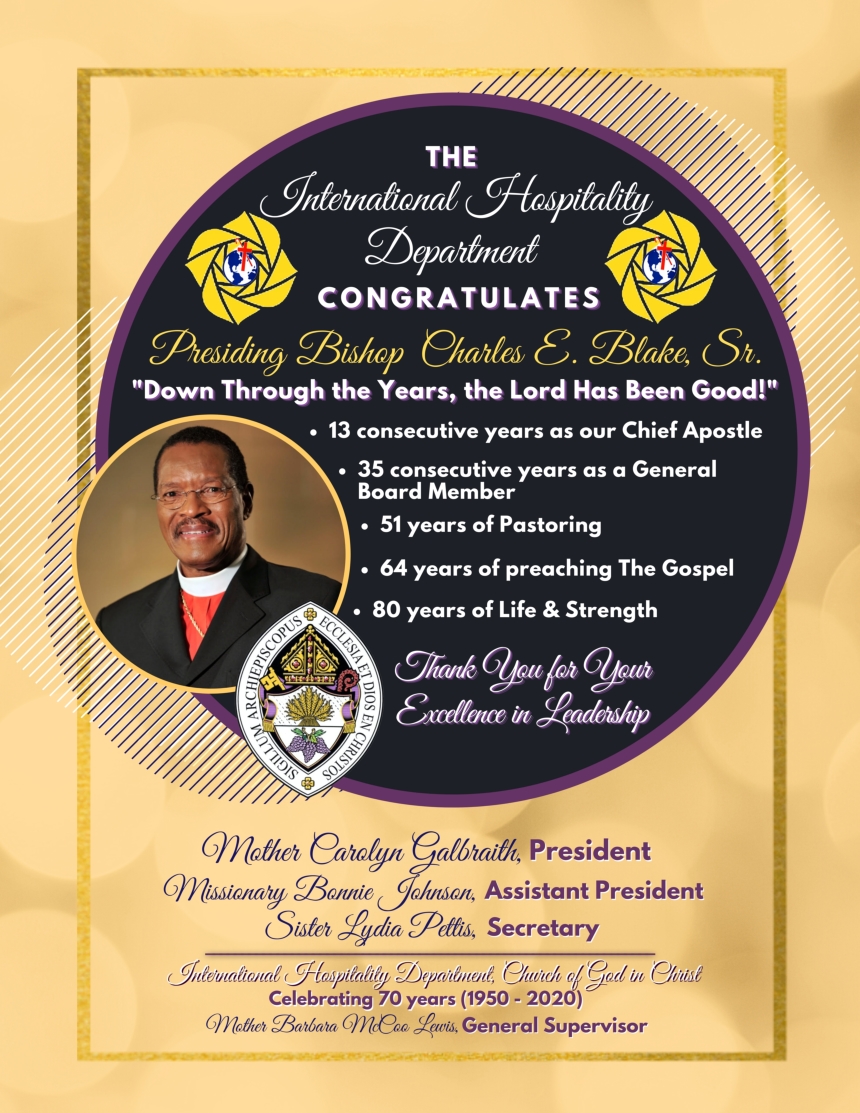 HOME - COGIC Hospitality Department