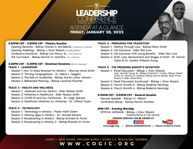 Schedule – Leadership Conference