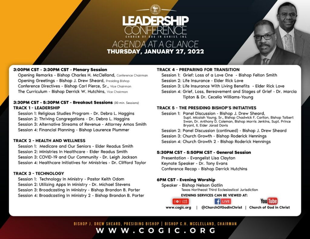 Schedule – Leadership Conference Schedule – Leadership Conference