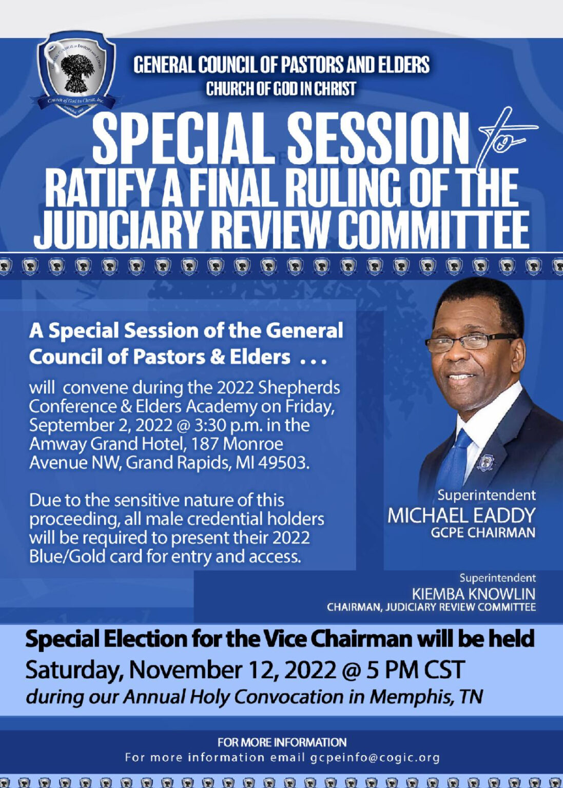Special Session – Ratifying A Final Ruling - The Council of Pastor's ...