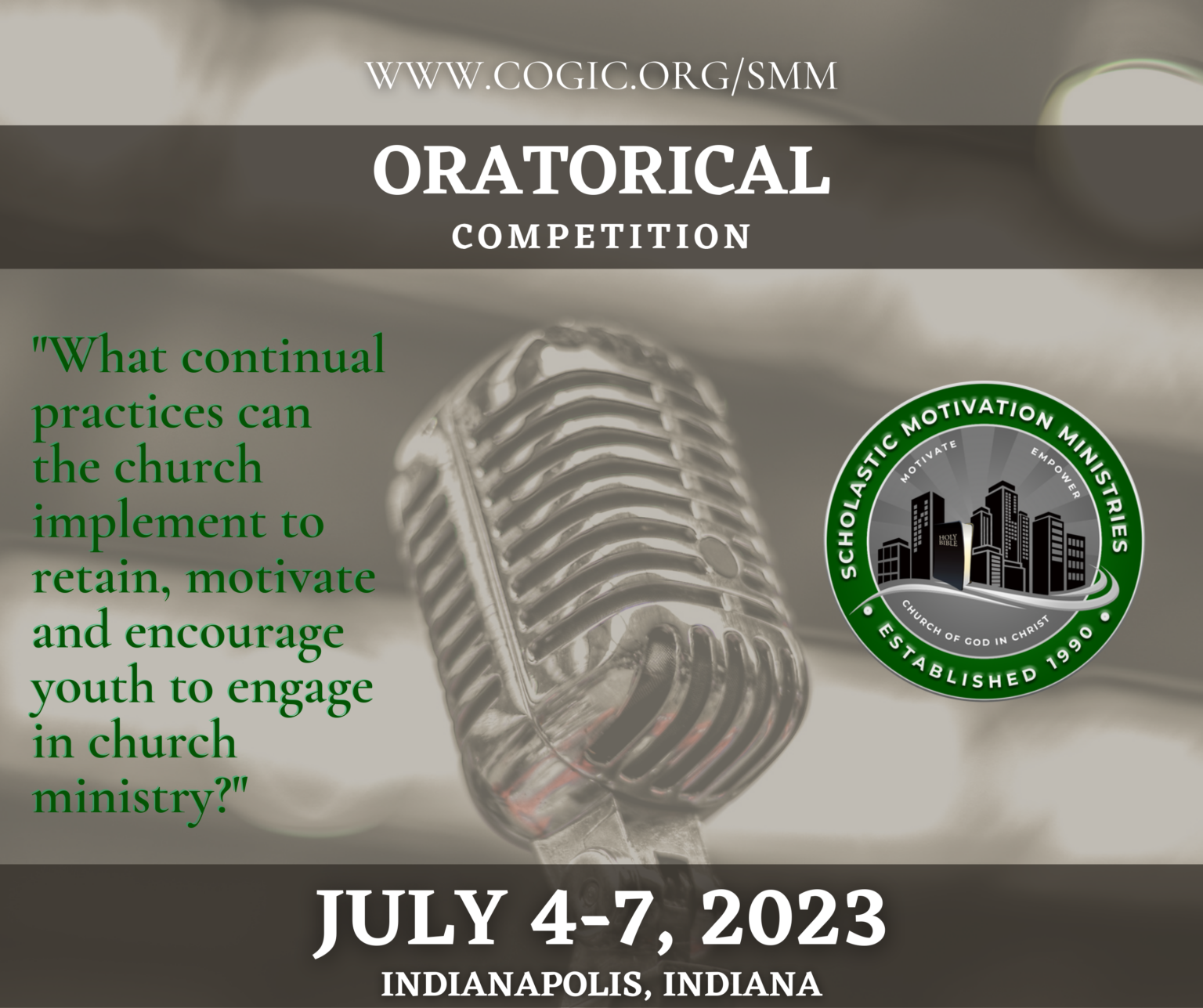 Oratorical Competition - Scholastic Motivation Ministries