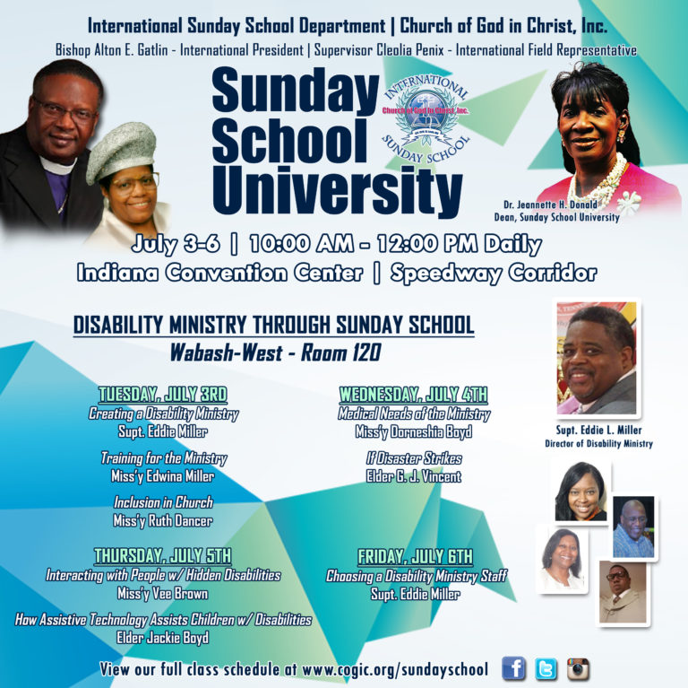 DISABILITY MINISTRY - International Sunday School Department