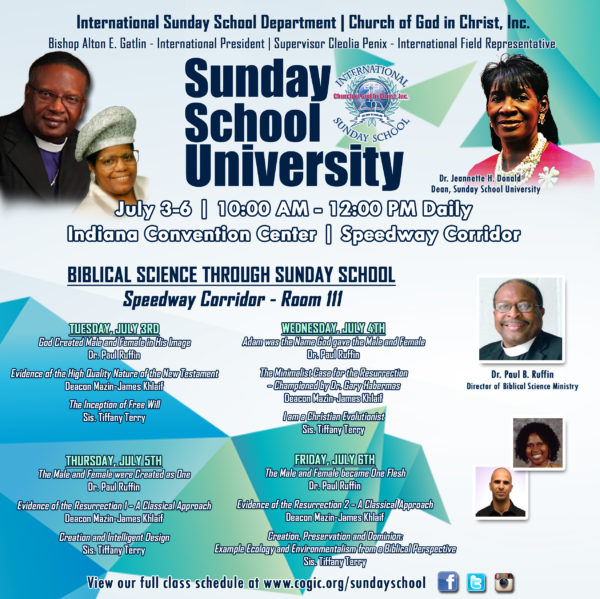 BIBLICAL SCIENCE MINISTRY - International Sunday School Department
