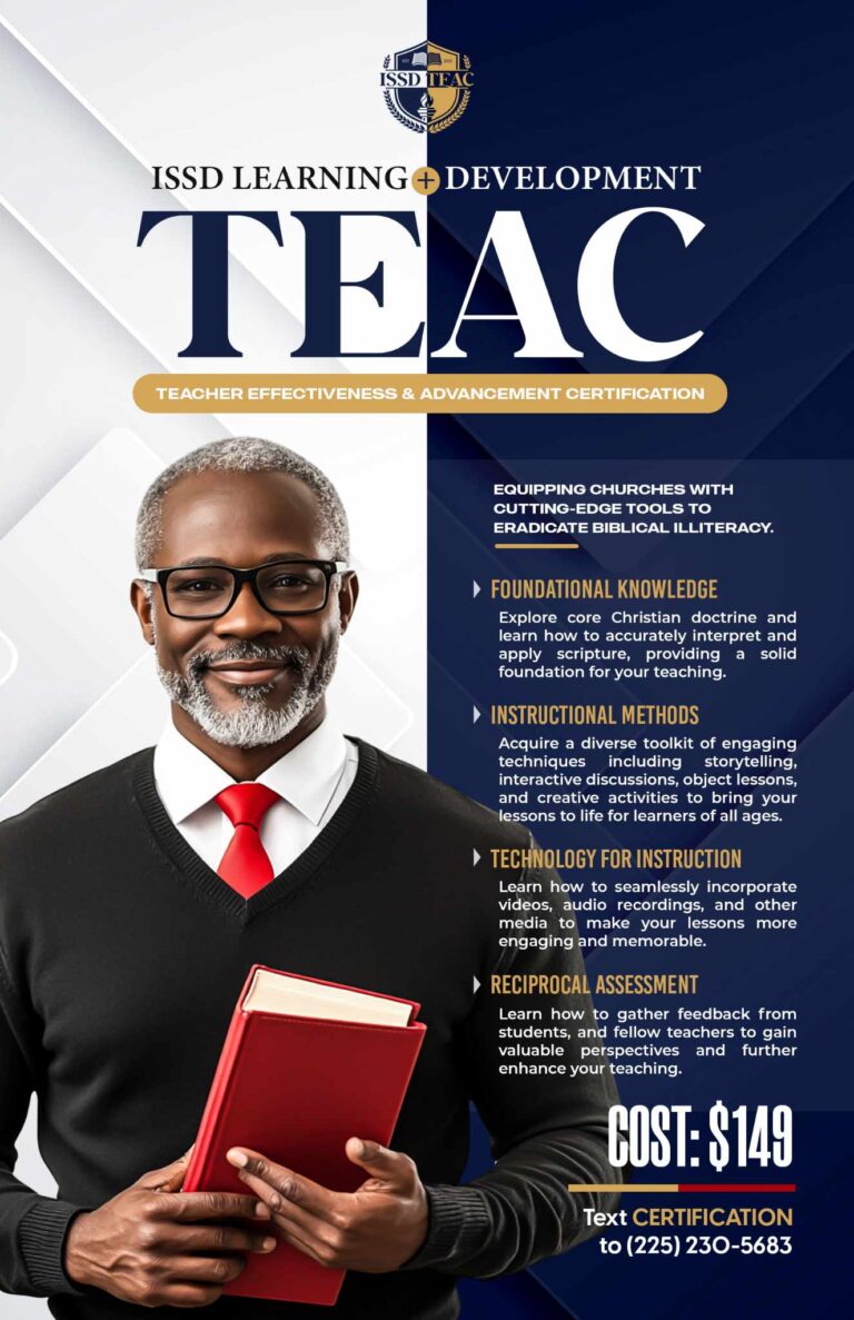 LEARNING AND DEVELOPMENT - International Sunday School Department