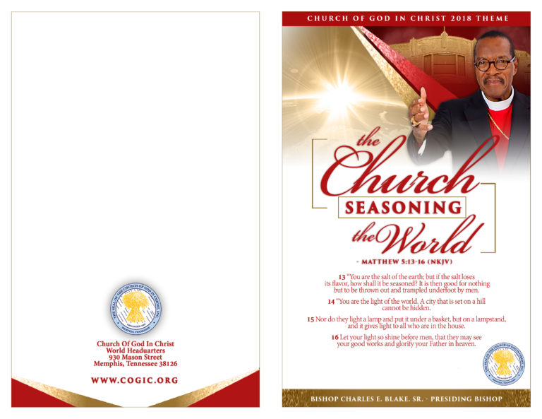 2018 COGIC Theme - Church Of God In Christ