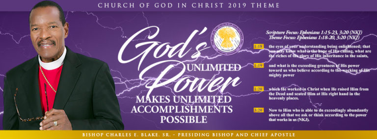 2019 COGIC Theme - Church Of God In Christ